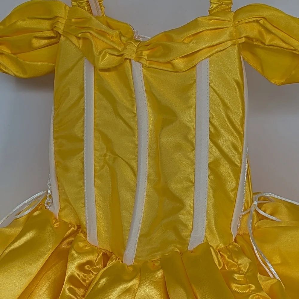 Costumes | New Girl Yellow Princess Ball Gown Pretend Play Dress Up ...